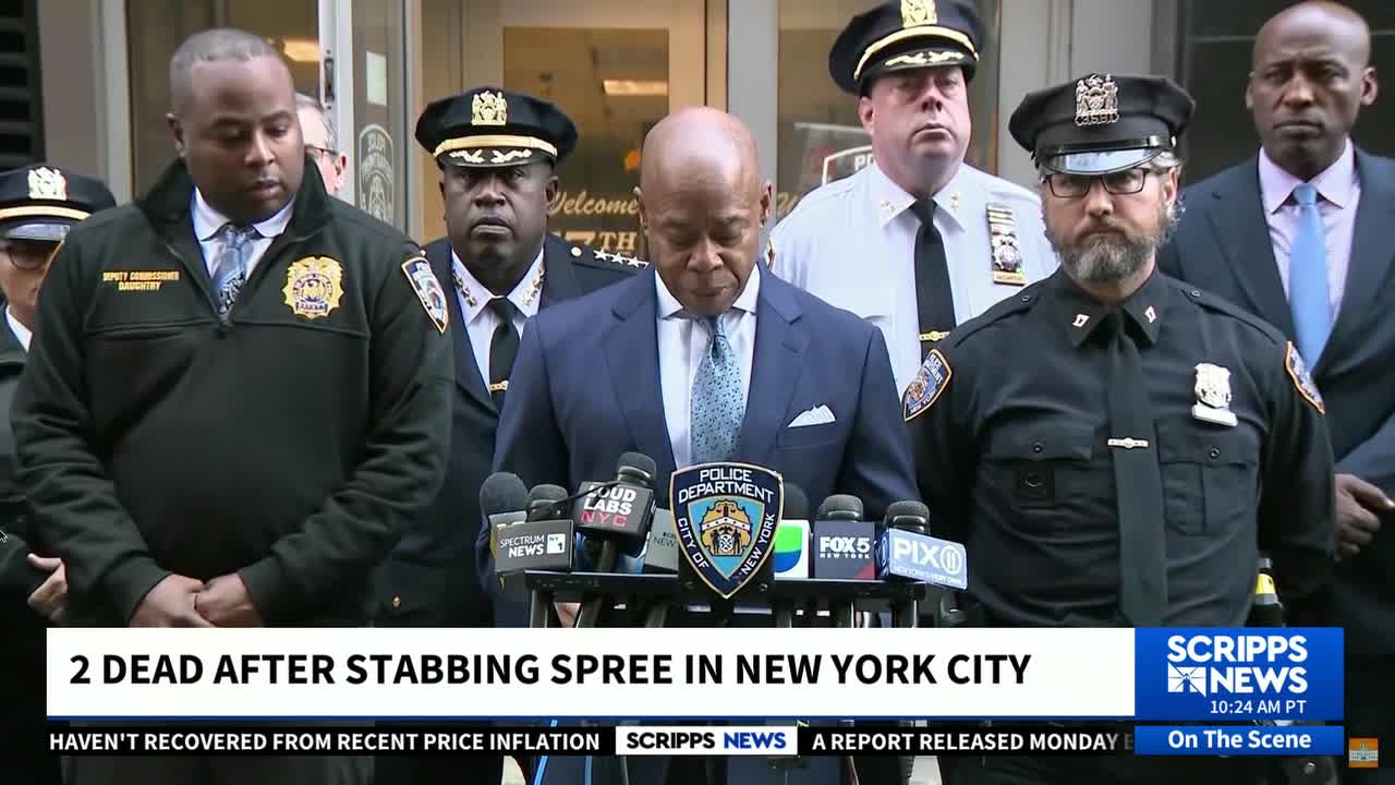 'Random' stabbing spree in New York City leaves 2 dead and 1 injured