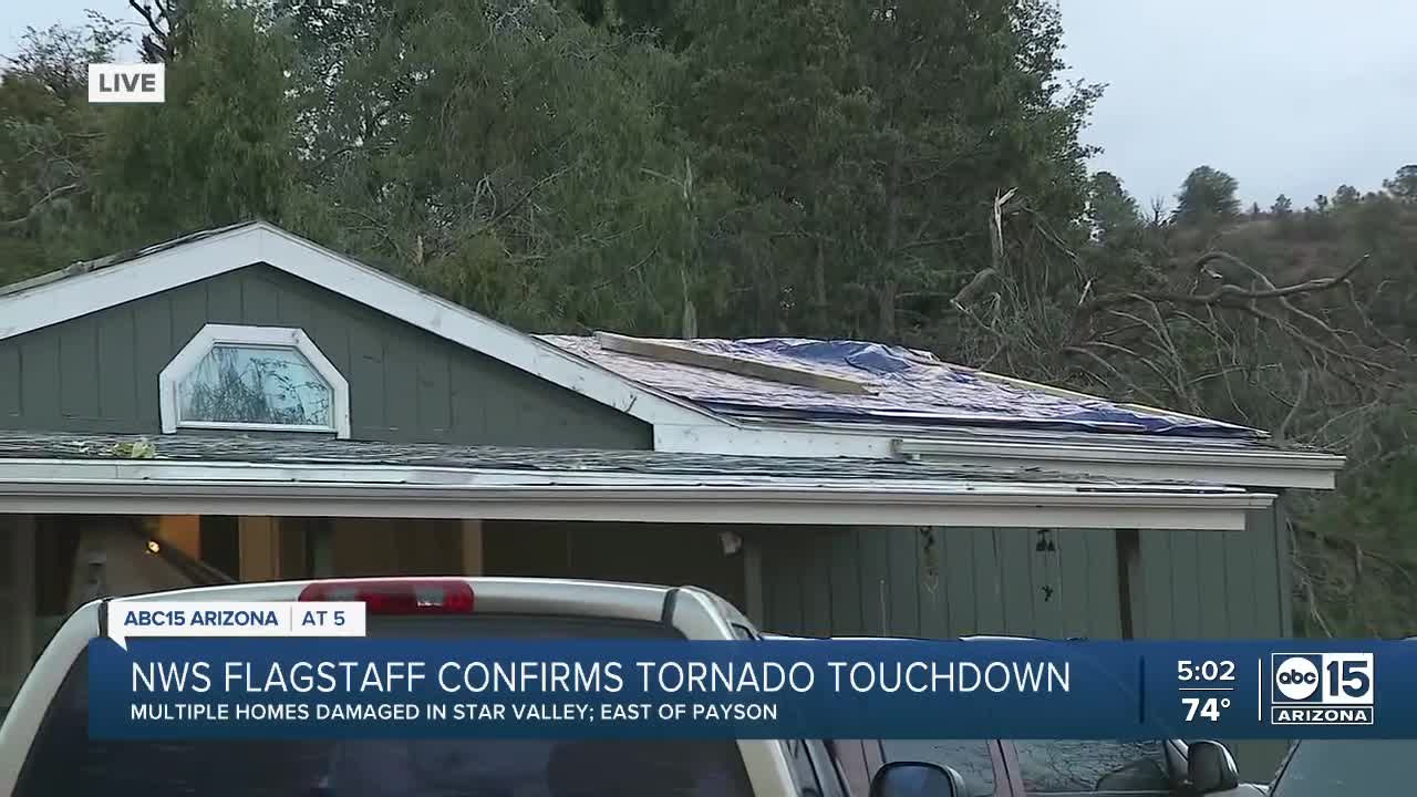 Tornado leaves behind severe damage in Star Valley, Arizona