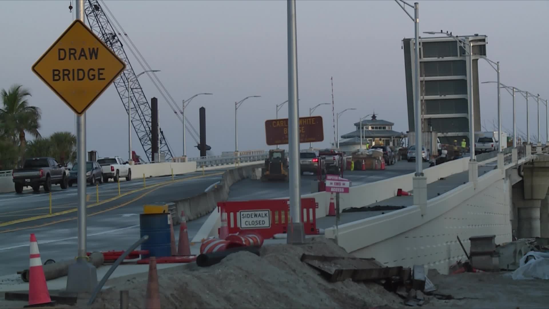 US 1 bridge in Jupiter now partially reopen for drivers