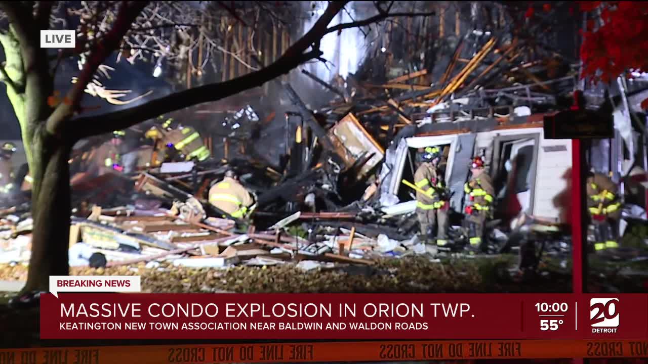Updates: 2 critically injured after explosion at condo complex in Orion ...