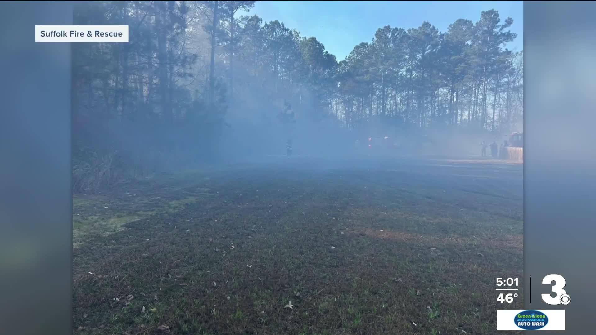 4-alarm fire in Suffolk burned estimated 30 to 50 acres before it died