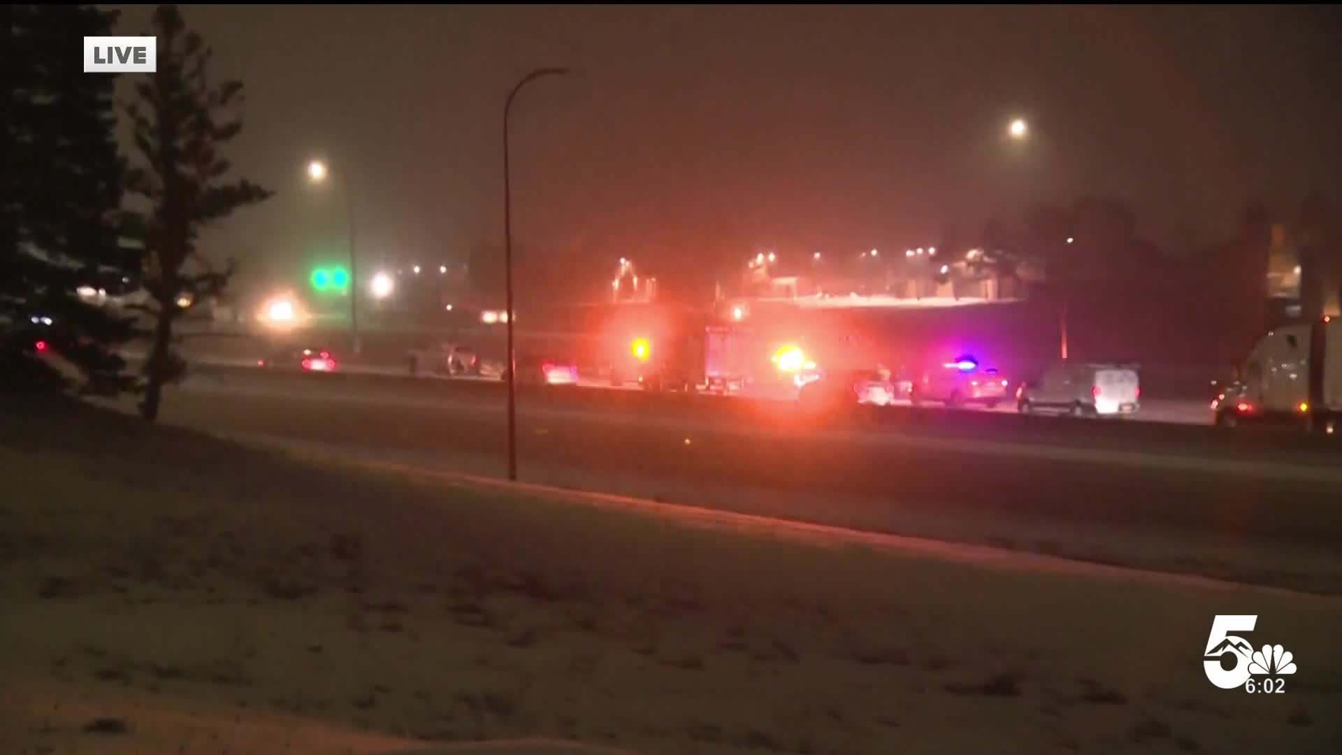 Round two of the snow- commute to Denver on I25 is affected Thursday