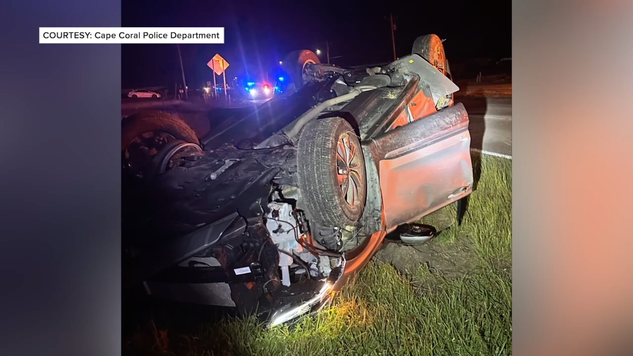Police: Drunk driver hits marked police car, mailbox in Cape Coral