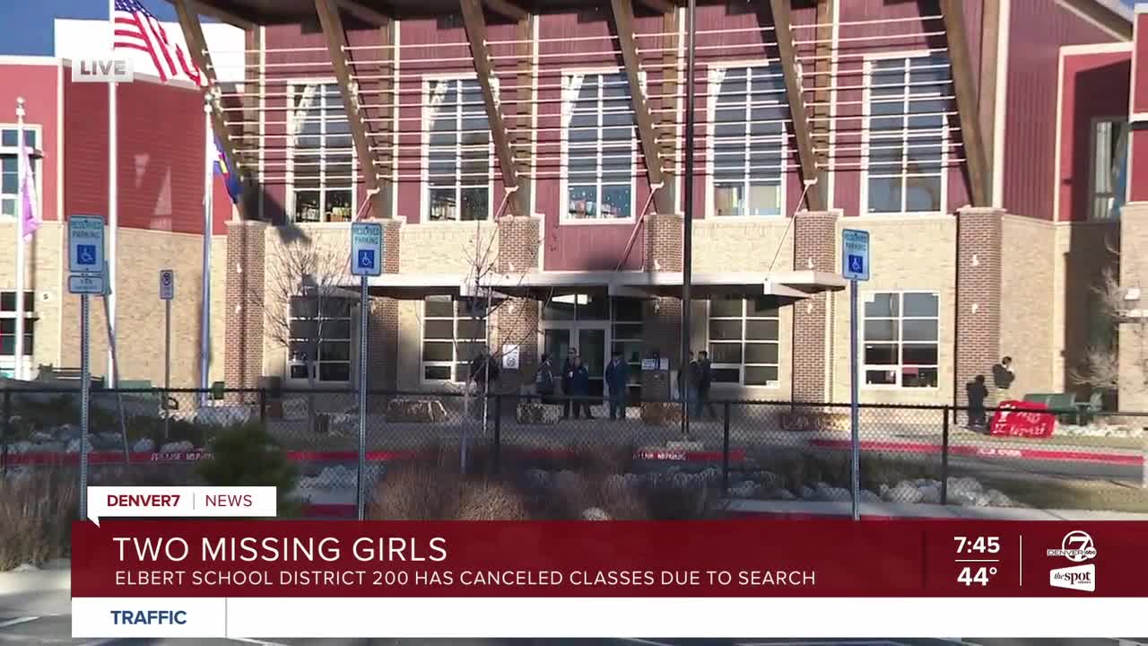 Elbert School District closes Tues. after search for 2 missing girls ...