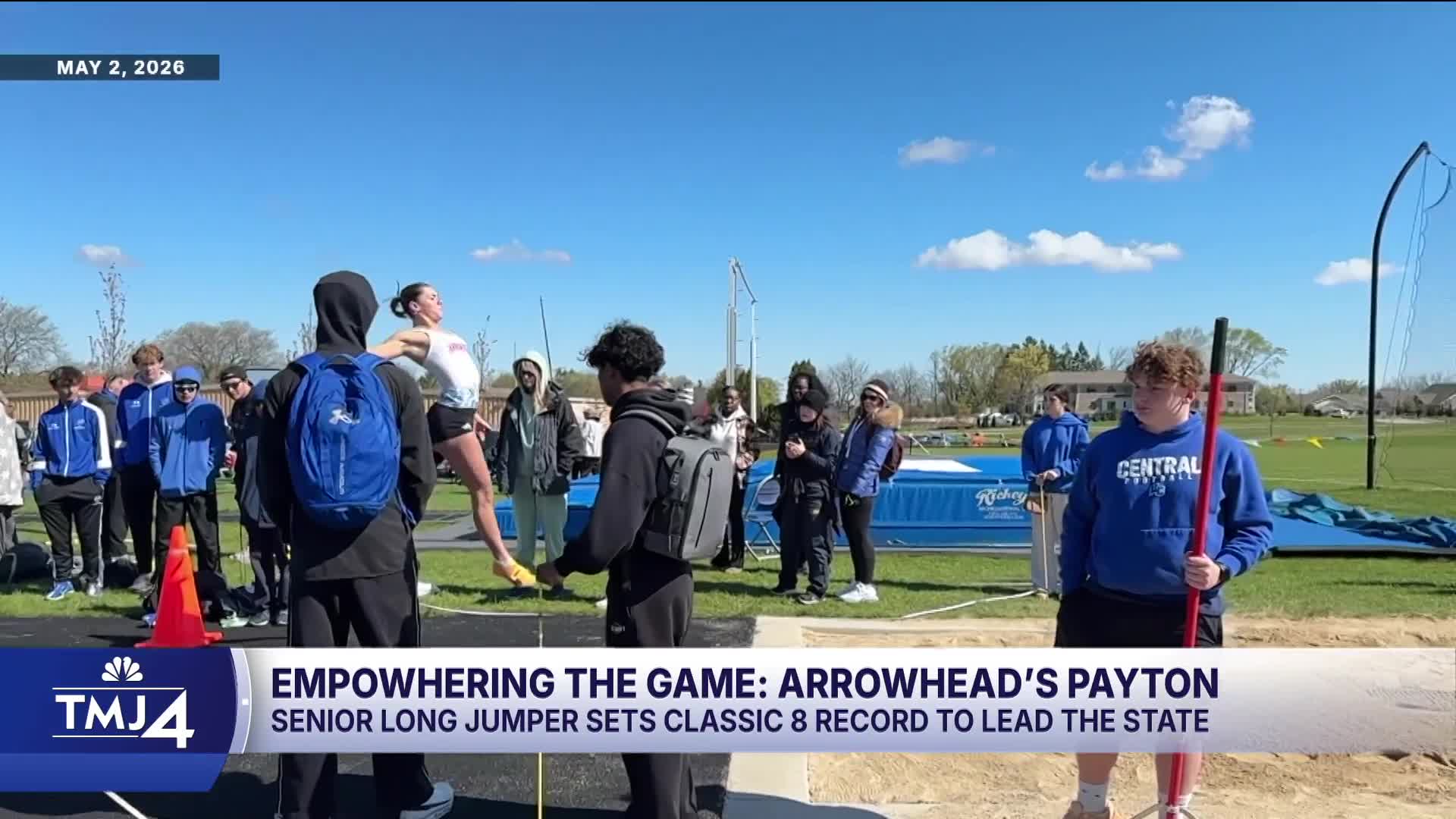 Arrowhead's Payton Eicher jumps into Classic 8 conference history