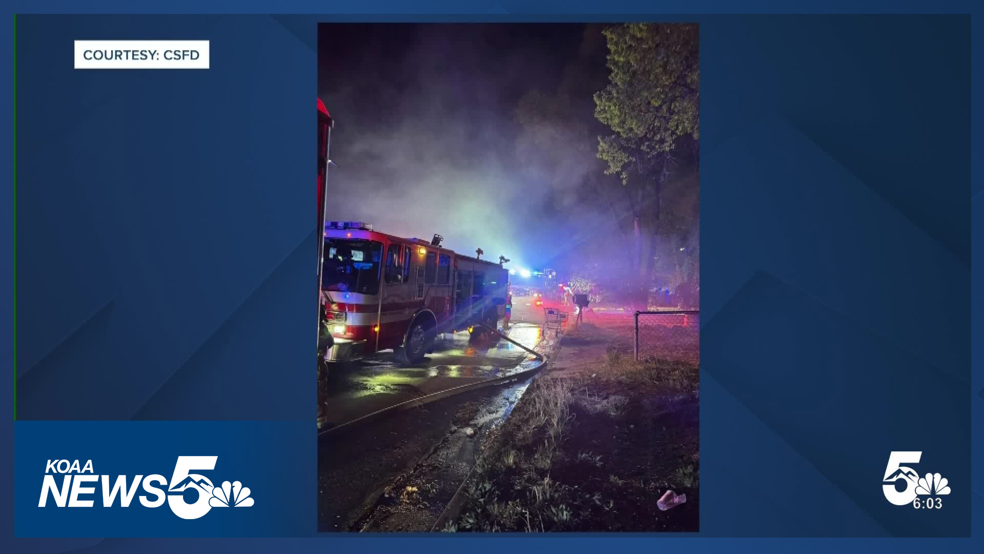 Crews contain mobile home fire near apartments in Colorado Springs