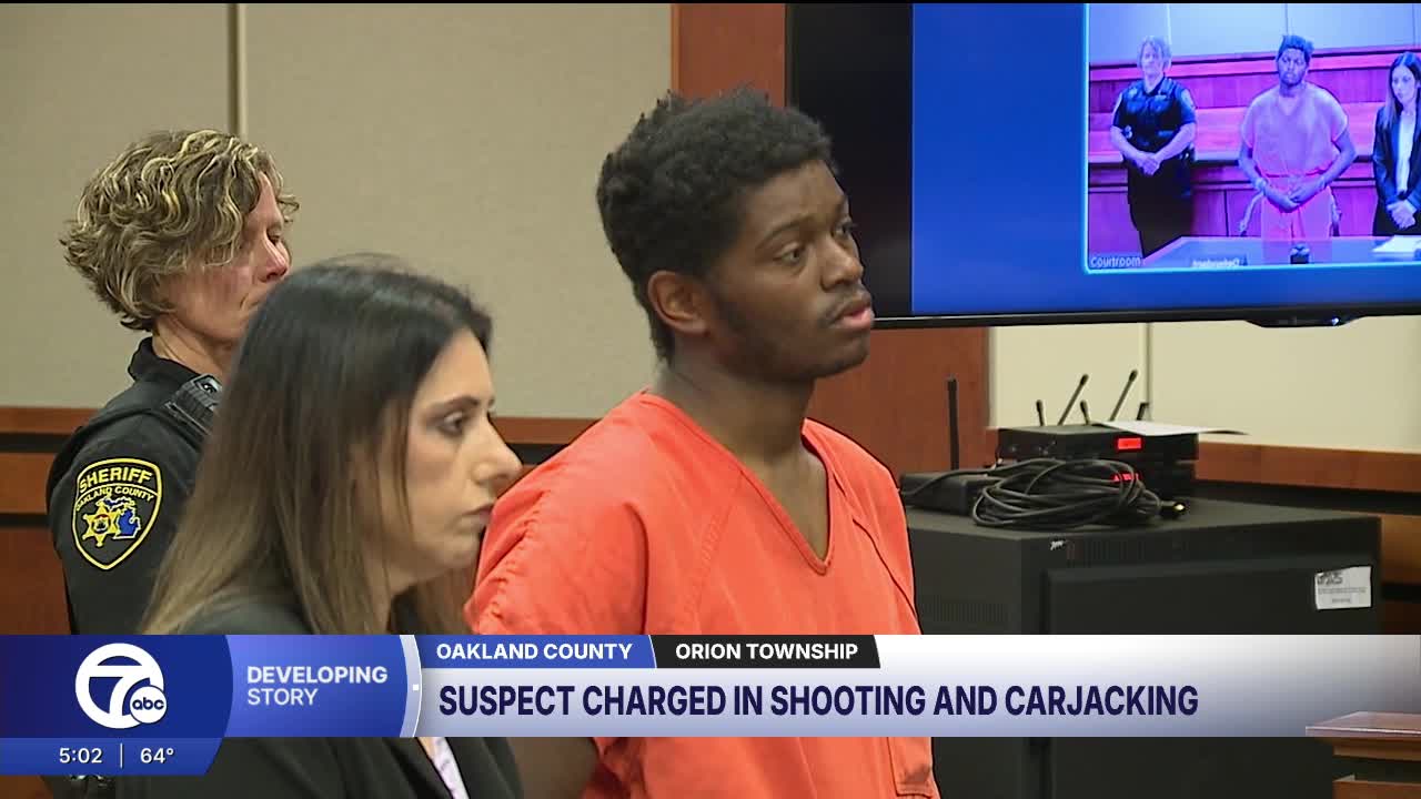 Suspect charged in connection with Orion Township shooting & carjacking