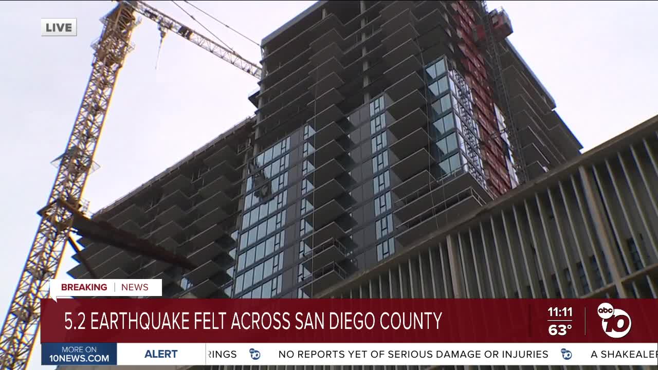 5.2-magnitude earthquake rattles San Diego County