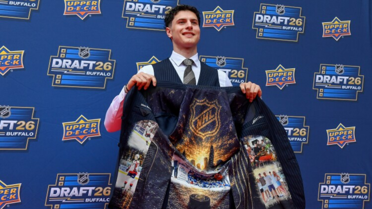 Utah Mammoth select Ethan Belchetz with 17th pick in 2026 NHL Draft