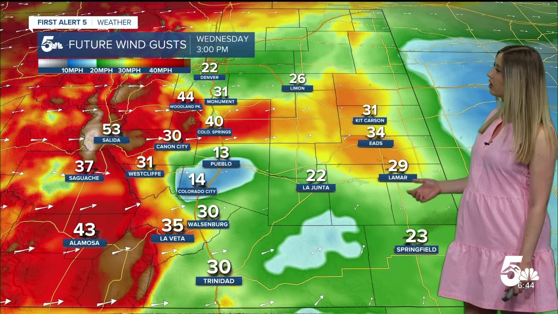 Hot, dry wind will roast Colorado on Wednesday