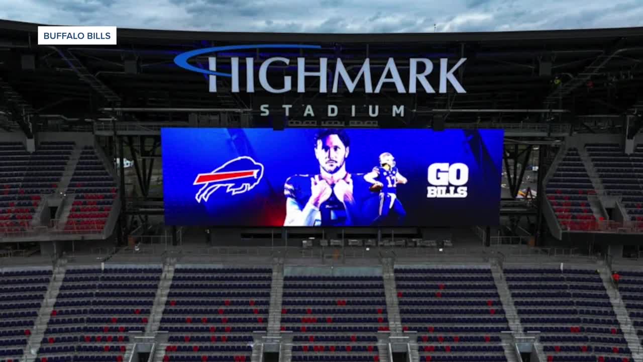 Buffalo Bills release photos of first test of new Highmark Stadium ...