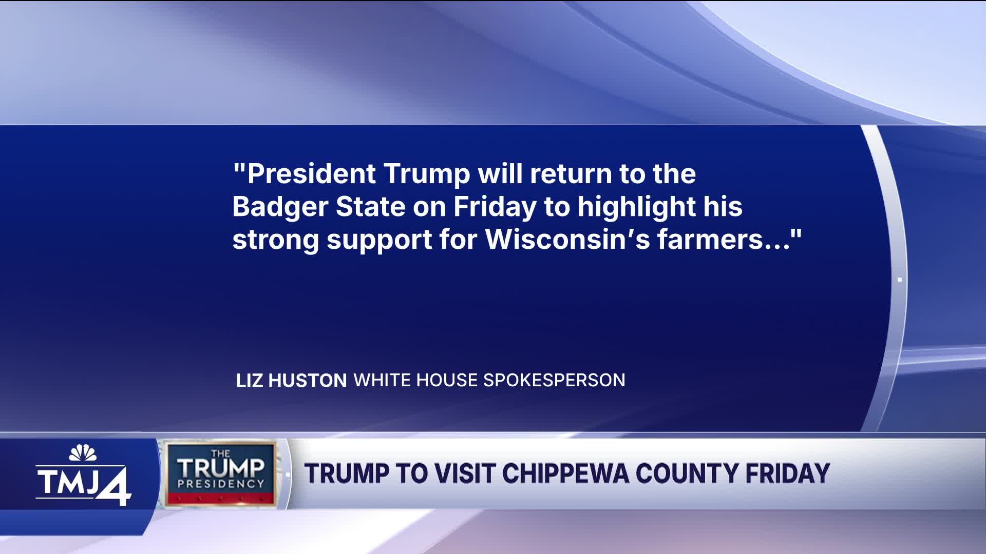 President Trump to visit Wisconsin Friday