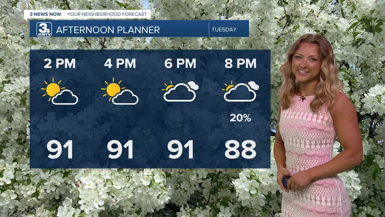 Hot handful of days with spotty storm chances