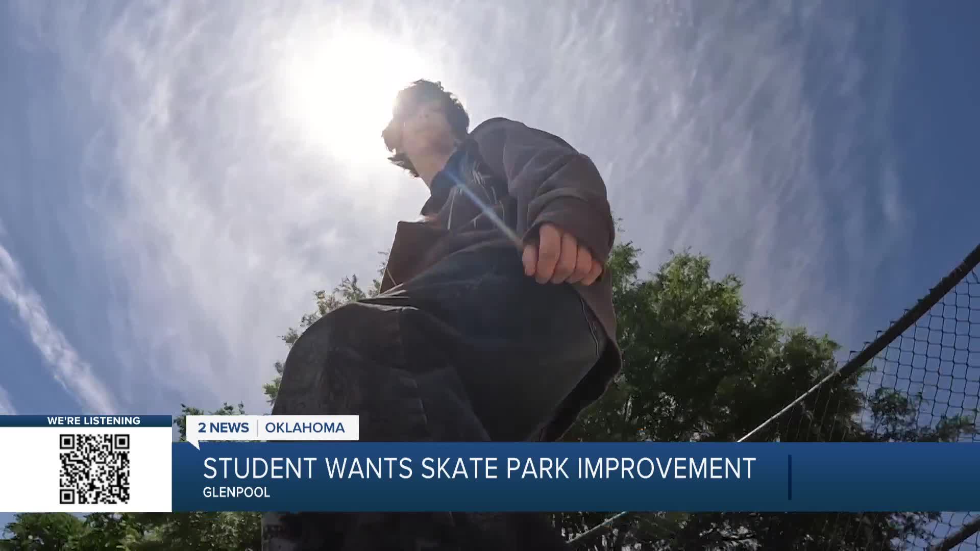 Glenpool student starts petition to improve skate park