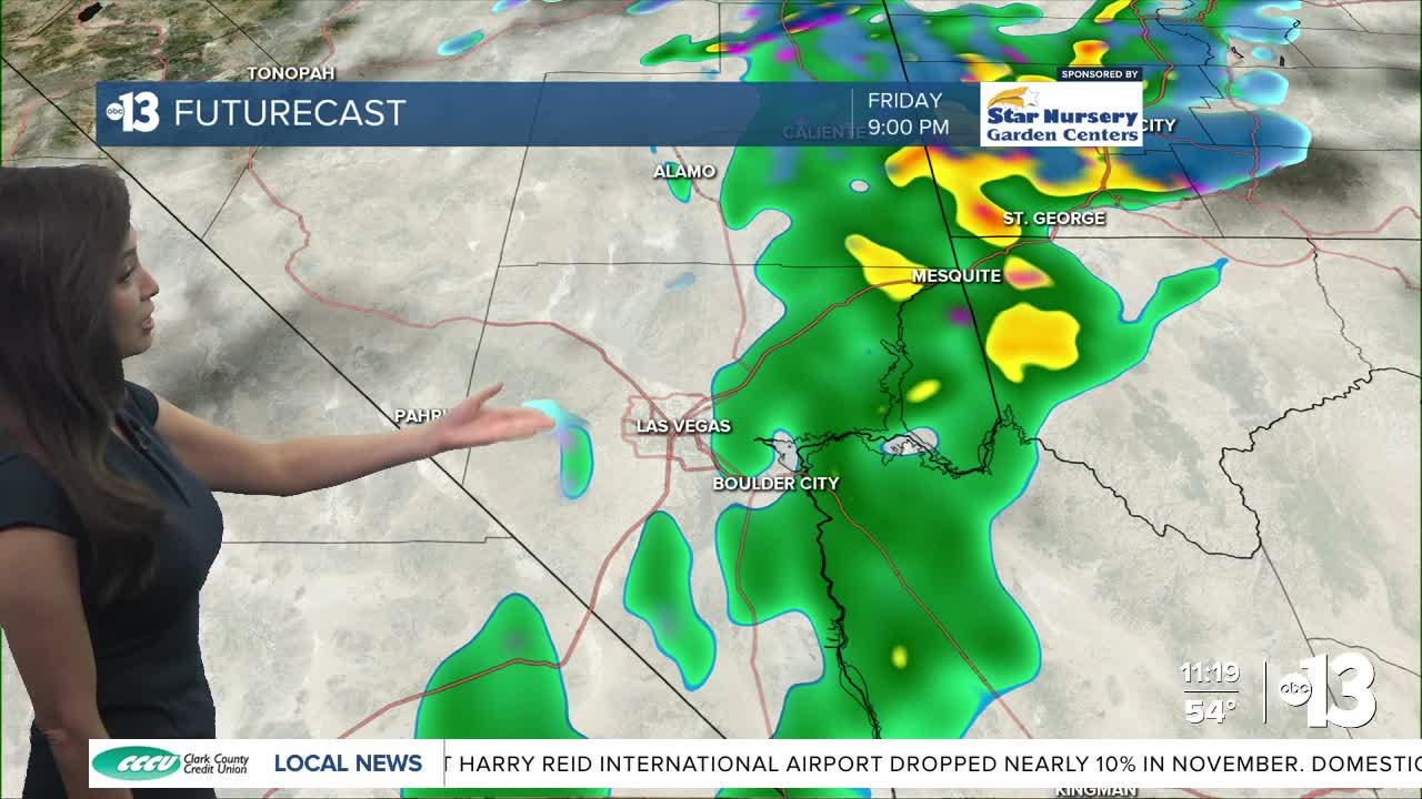 Valley Rain and Mountain Snow on Friday