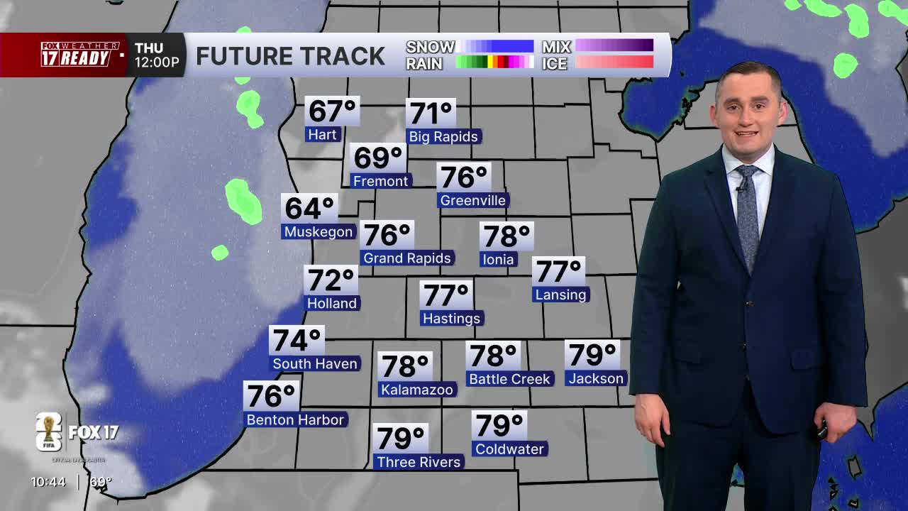 Tonight's Forecast: Warm and humid with isolated storms