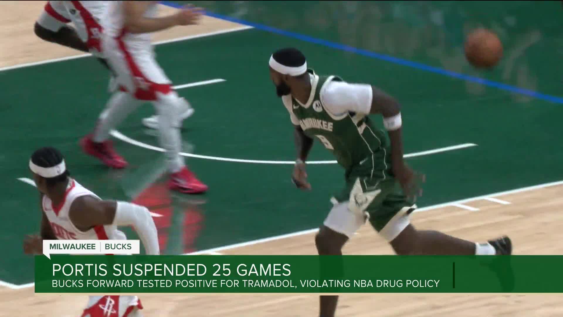 Milwaukee Bucks forward Bobby Portis suspended for 25 games