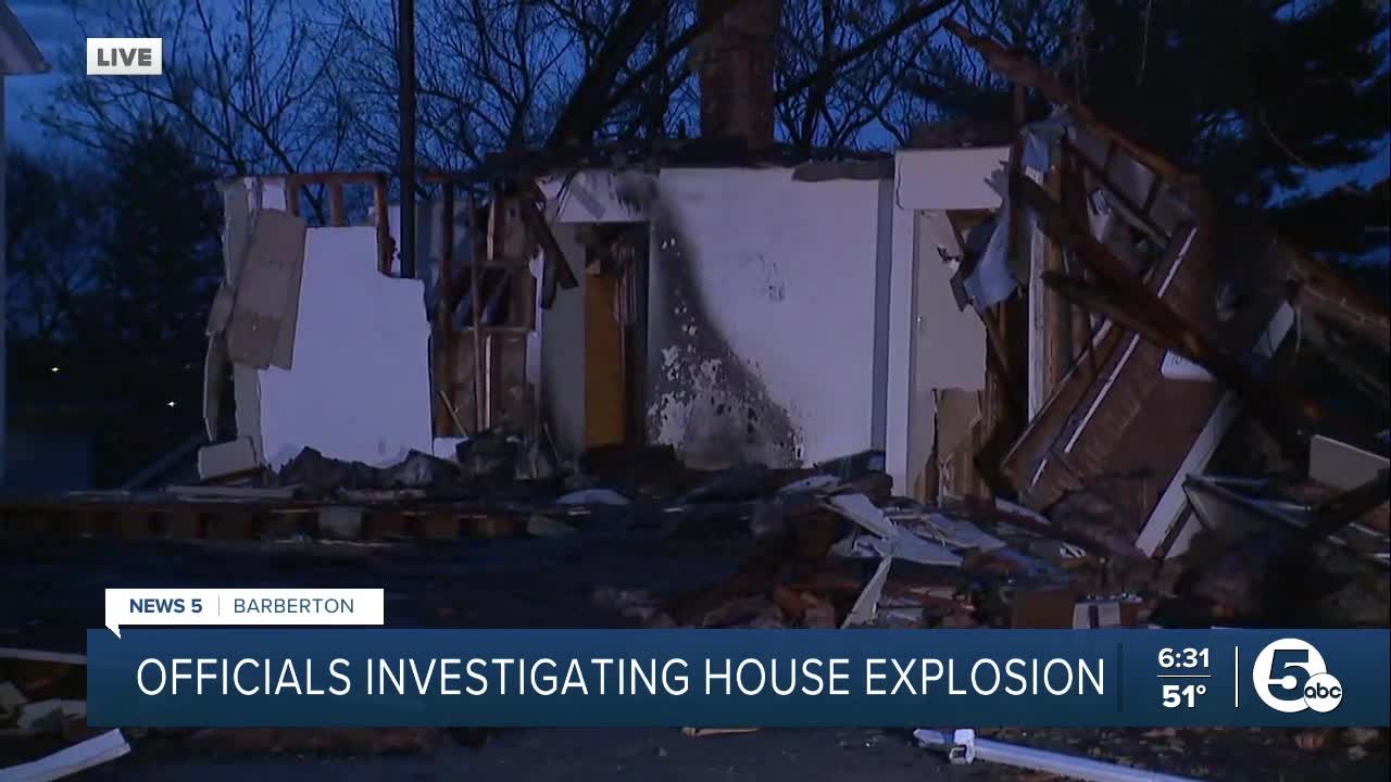 Firefighters searching for cause after house explodes in Barberton