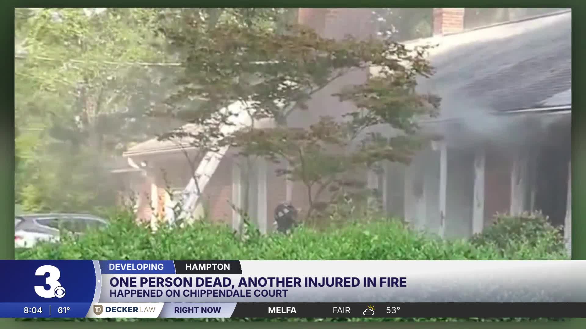 Adult, child dead after Hampton house fire: HDFR