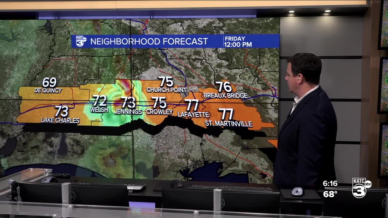 Periods of heavy rain beginning Friday and more rain into the weekend