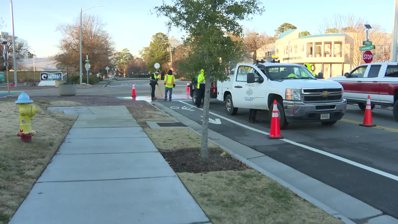 Pride flag crosswalks in ViBe Creative District defaced with homophobic ...