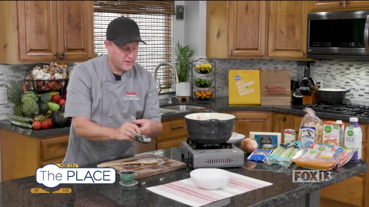 Smith's Chef Jeff calls this recipe "Creamy Crack Chicken Noodle Soup"