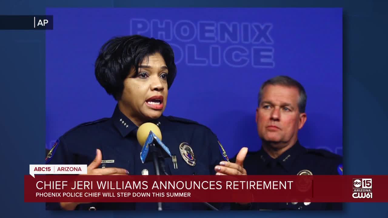 Phoenix Police Chief Jeri Williams announces retirement