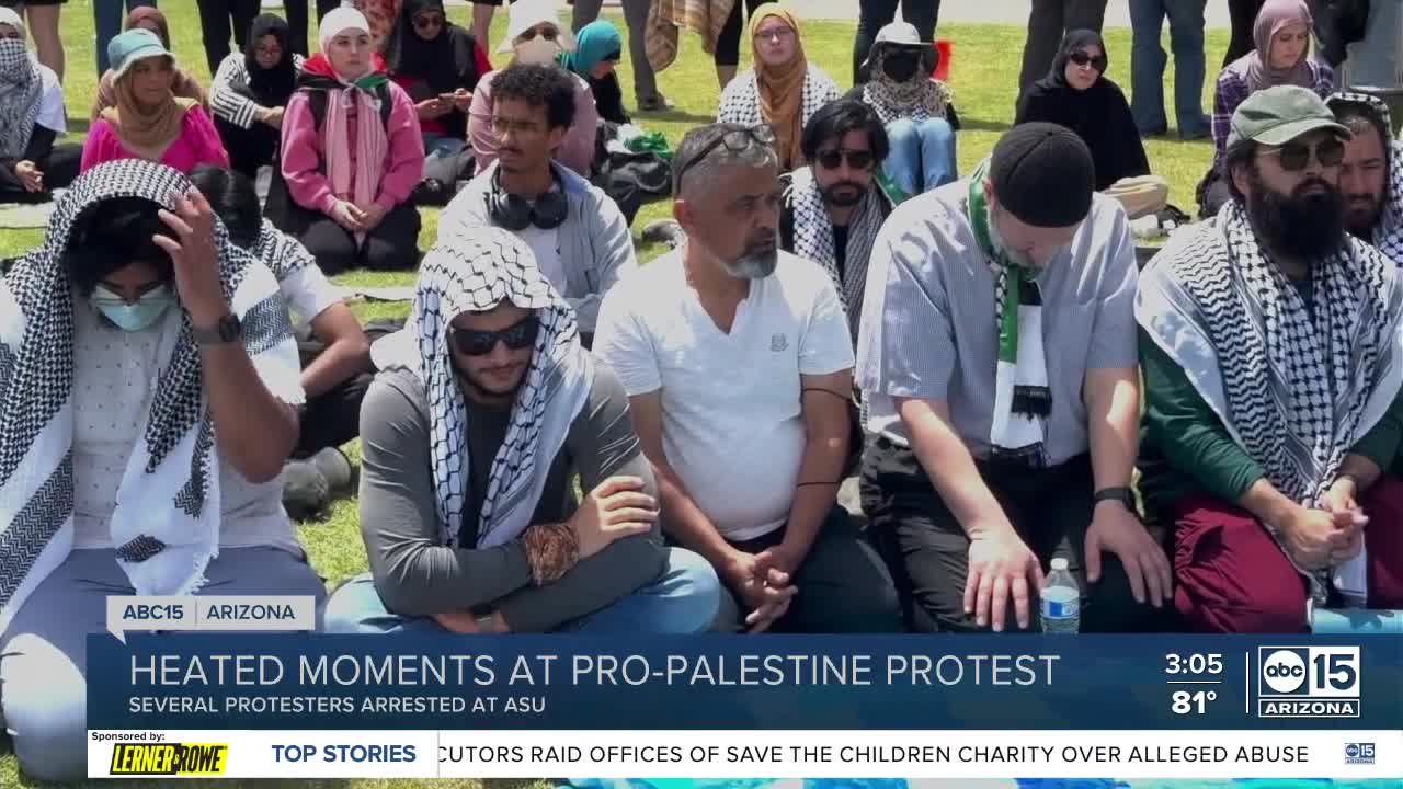 72 people arrested during Pro-Palestinian protests at ASU
