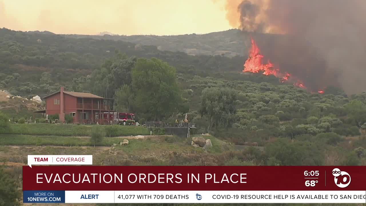 Valley Fire: Strong winds impact firefighting efforts
