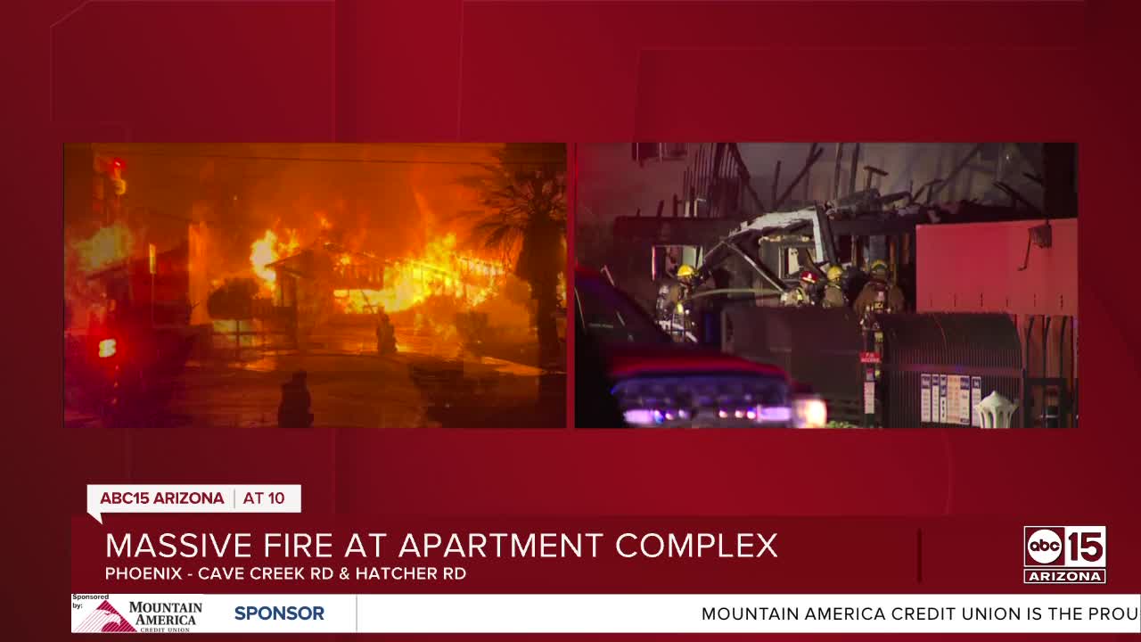 80 people displaced after north Phoenix third-alarm apartment fire