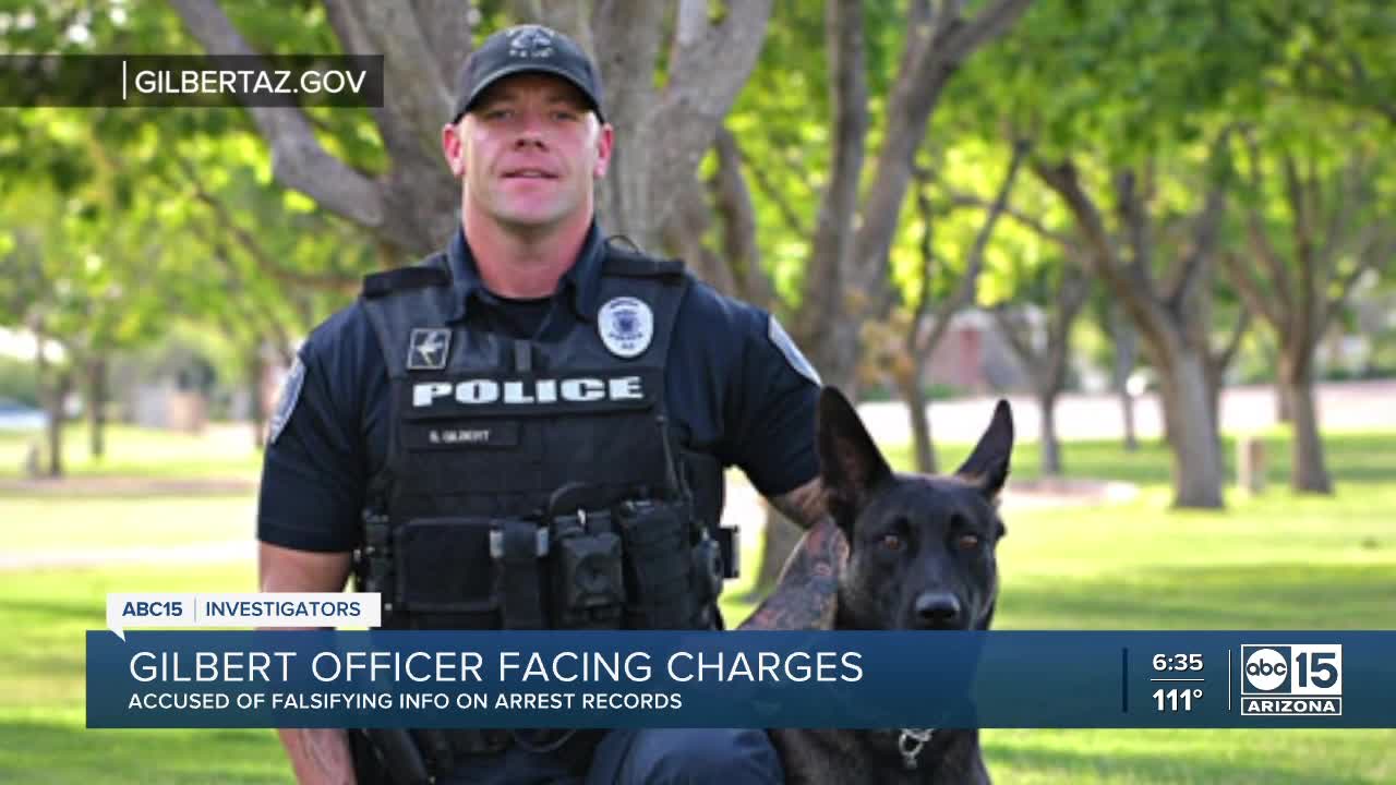 Records: Gilbert officer charged with falsifying PD report