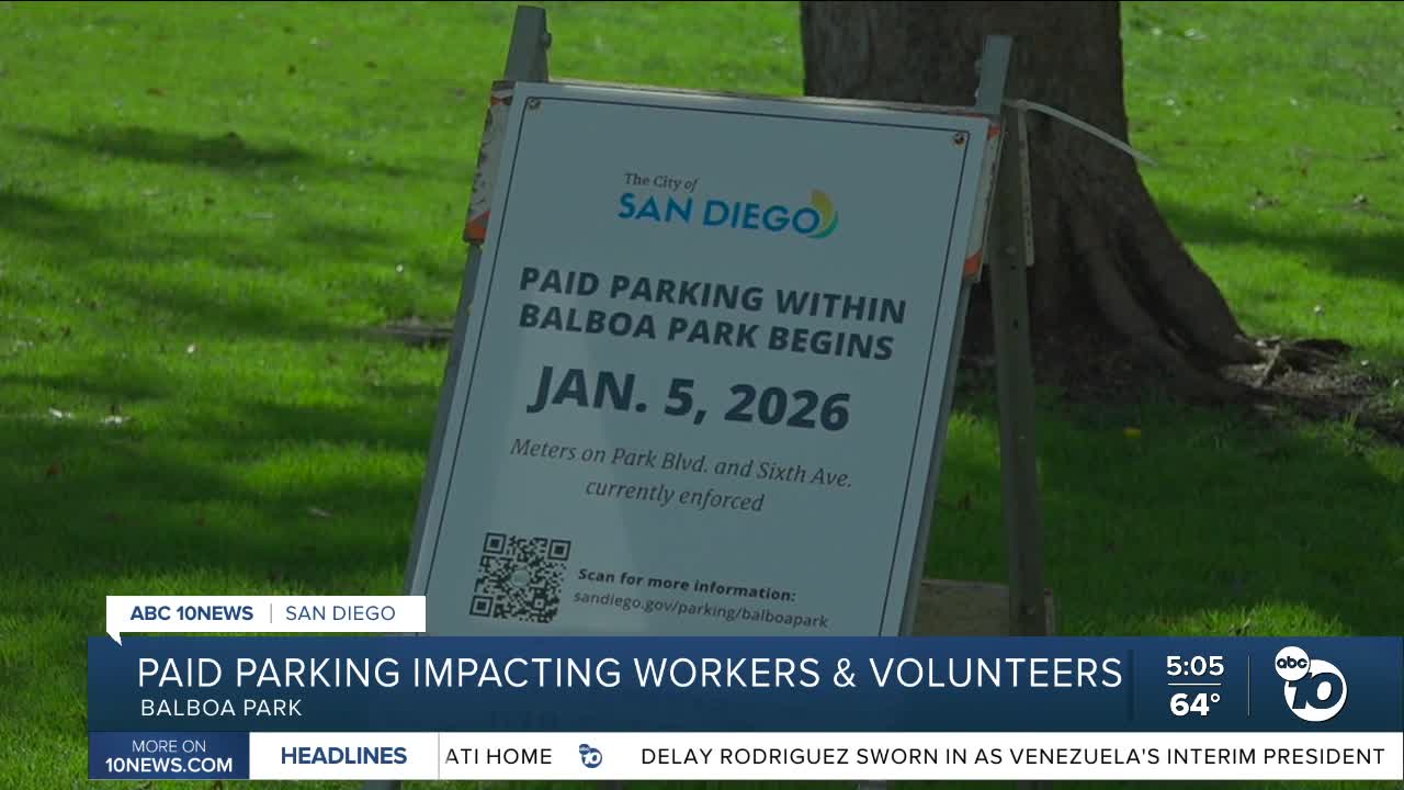 Non-profit talks changes, impact on Balboa Park employees with paid parking