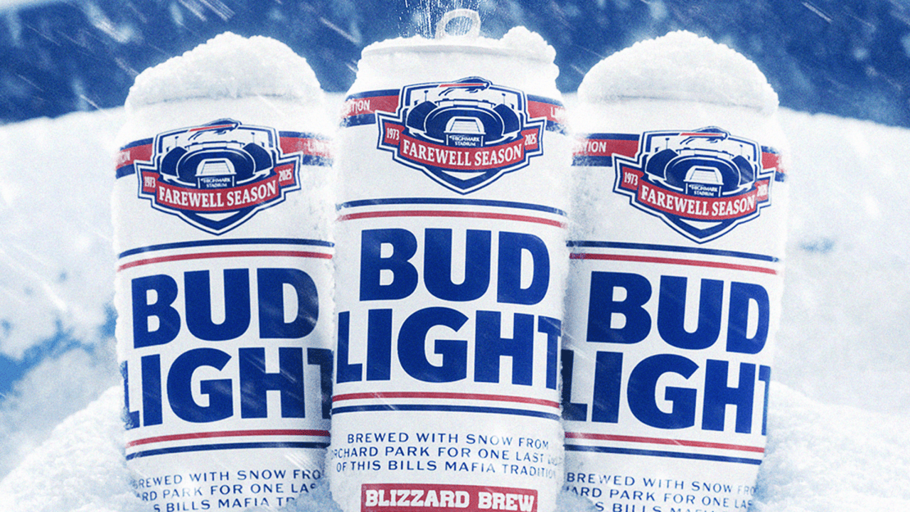 Bud Light unveils 'Blizzard Brew' made with snow from Highmark Stadium