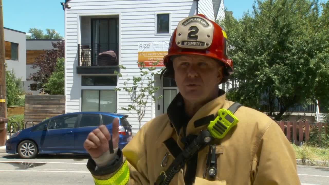 Firefighters respond to vacant house fire in Salt Lake City