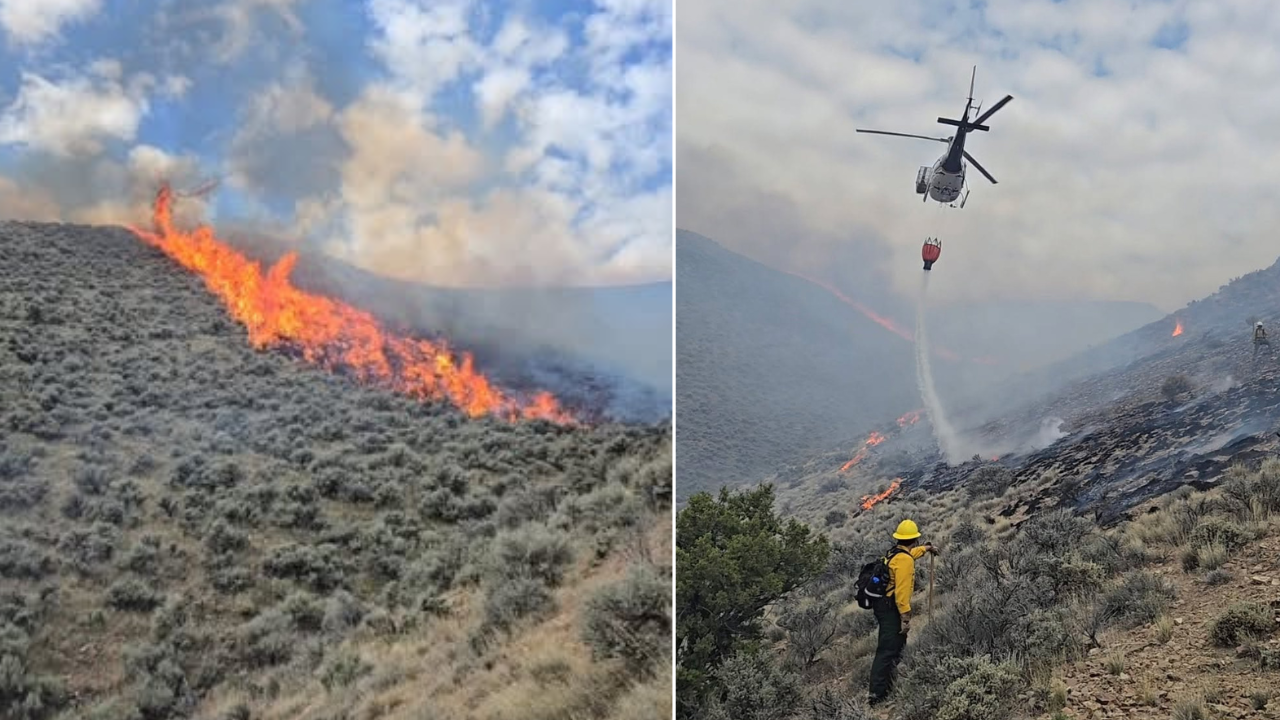 Crews reach 40% containment on wildfire in Tooele County