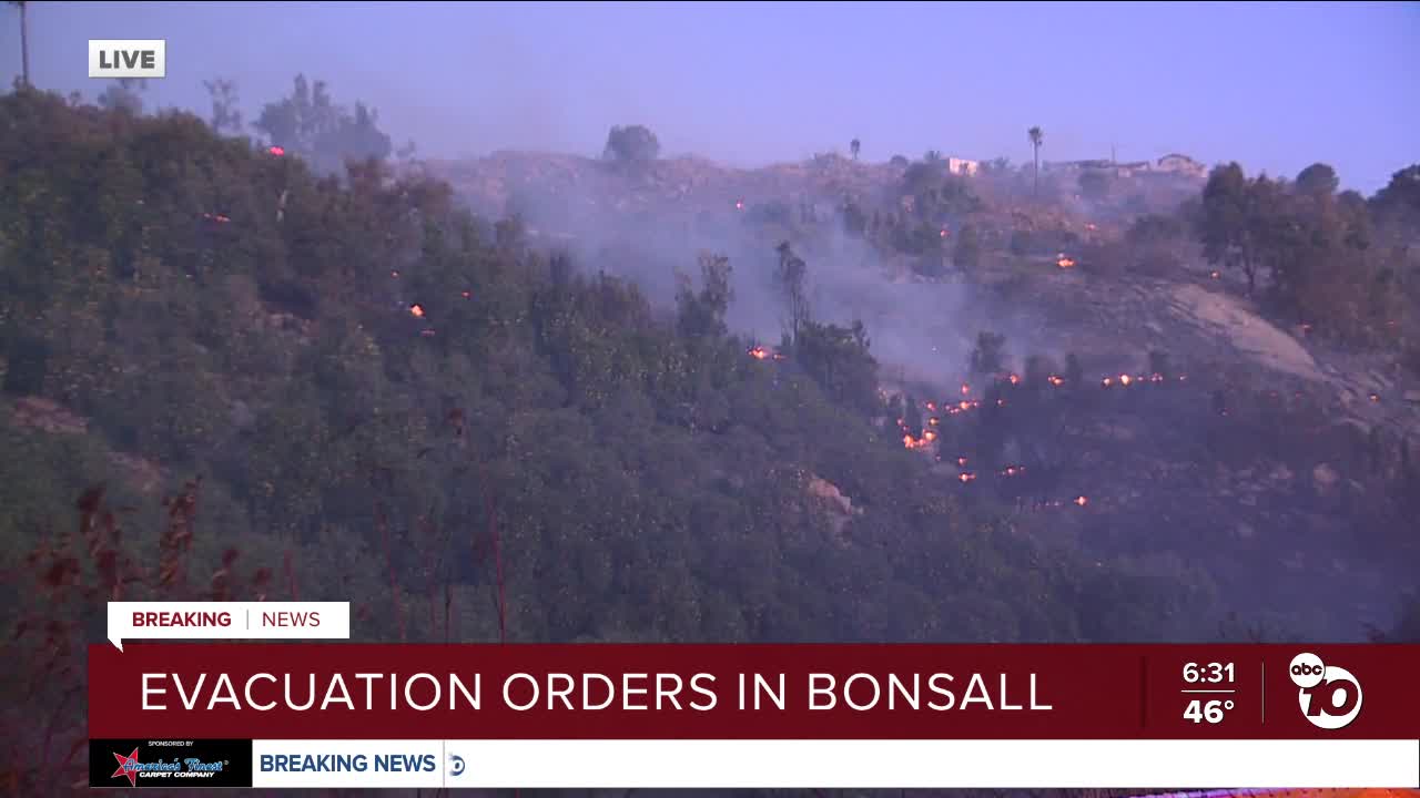 UPDATE: Lilac Fire in Bonsall fully contained