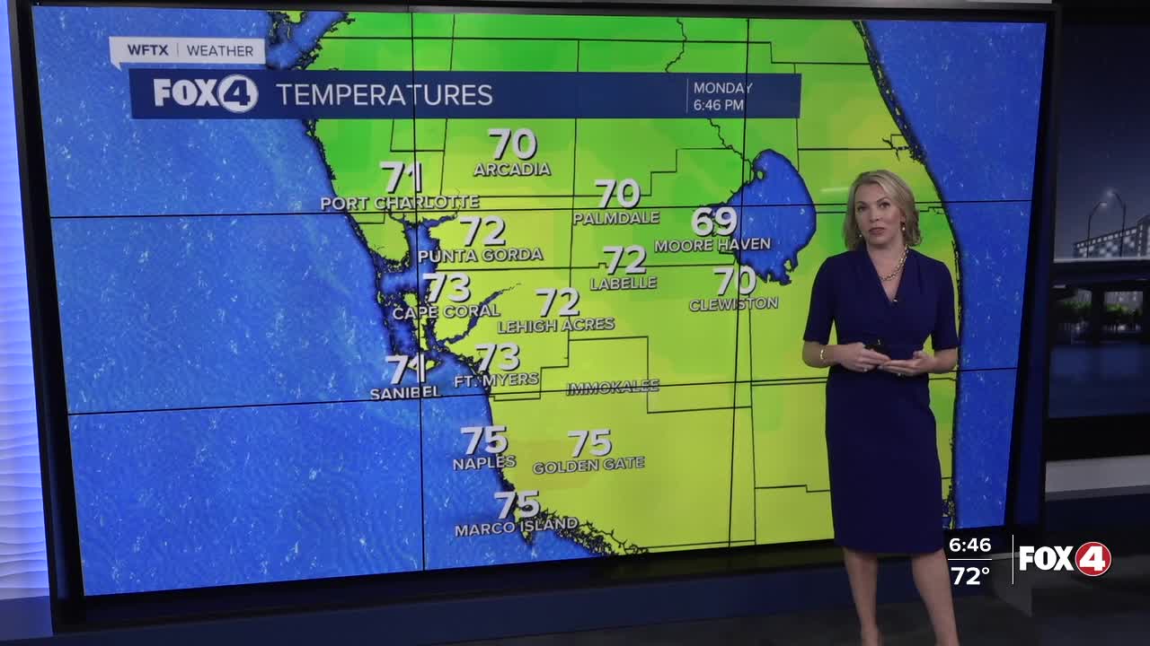 FORECAST: A cooler start to the week, a stronger front arrives Thursday
