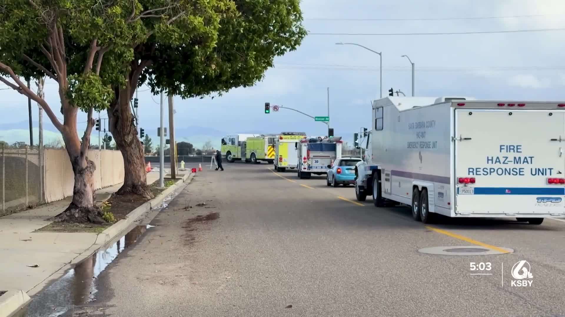 Reported ammonia leak closes Santa Maria street